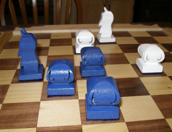 Duke Blue Devil Checker set | Popular Woodworking