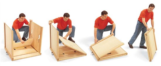 WS - Heavy-Duty Folding Shop Table | Popular Woodworking