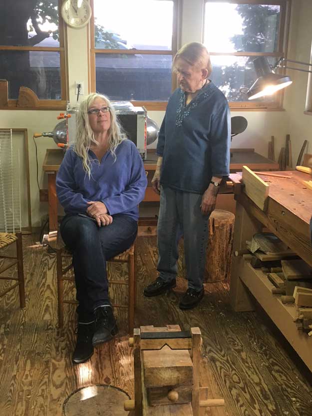 Jennie Alexander’s Riving Stump | Popular Woodworking